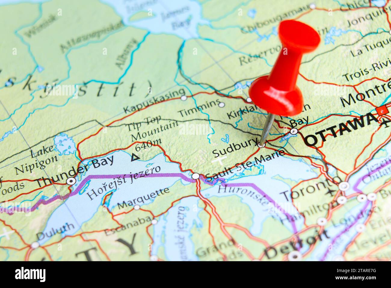 Map of sudbury hi-res stock photography and images - Alamy