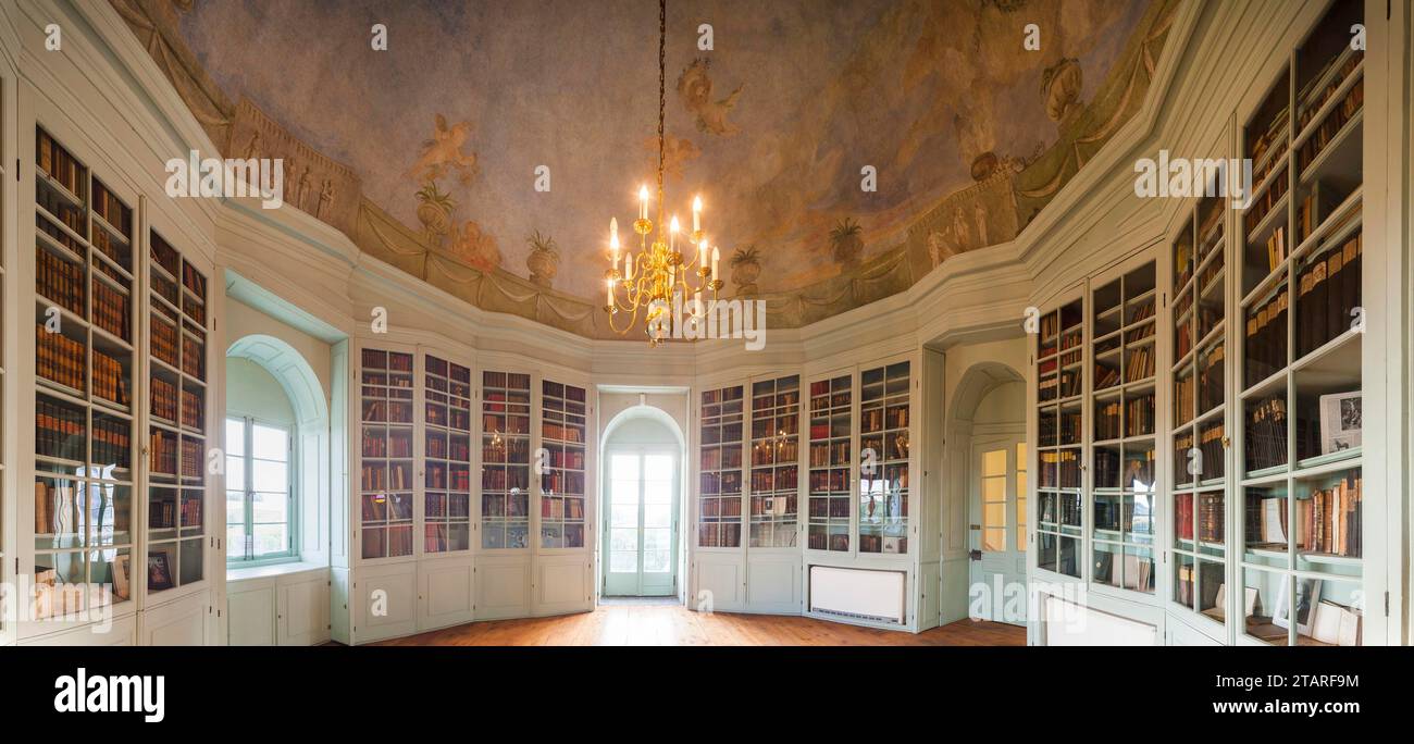 Wildenfels Castle Library Stock Photo - Alamy