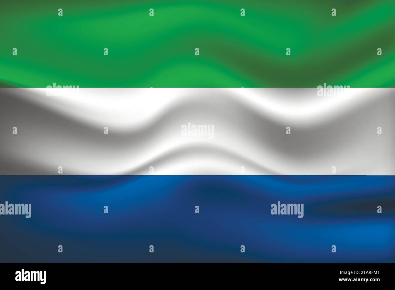 Flag of Sierra Leone. National symbol in official colors. Template icon ...
