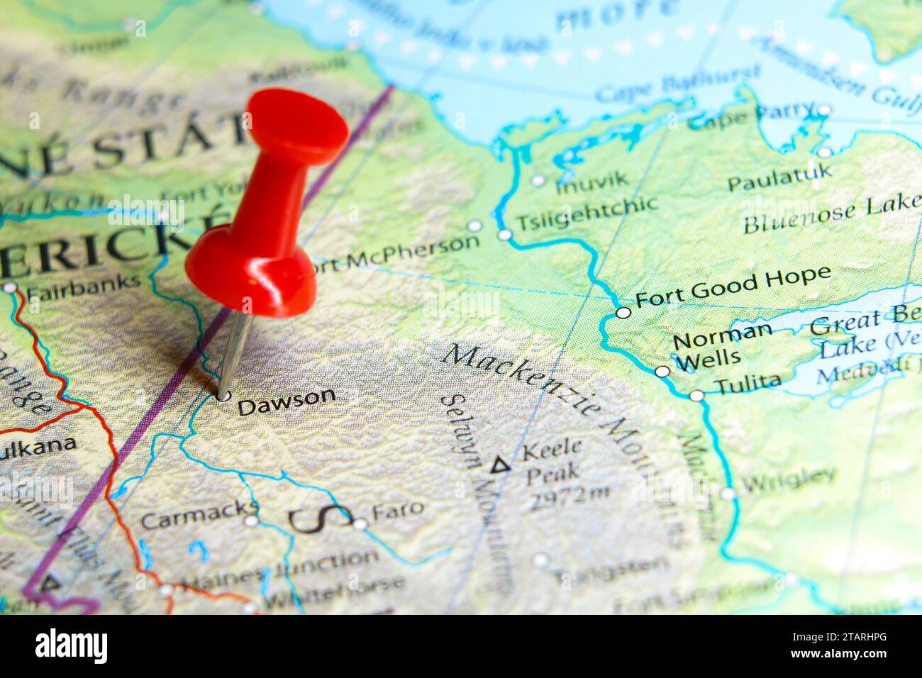 Dawson map hi-res stock photography and images - Alamy