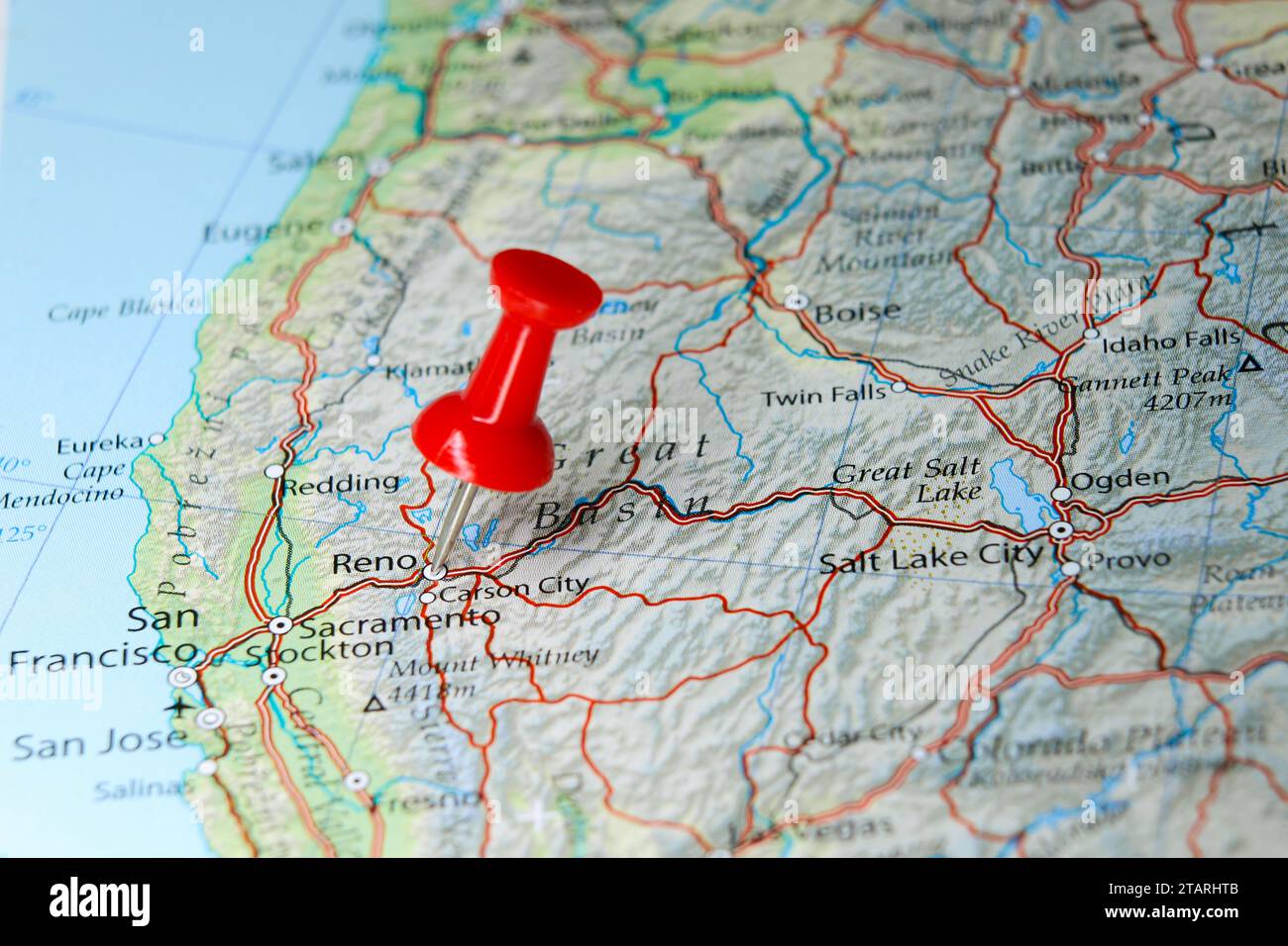 Political map of nevada hi-res stock photography and images - Alamy