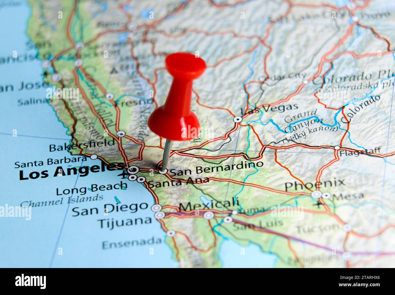 Map of san bernardino hi-res stock photography and images - Alamy