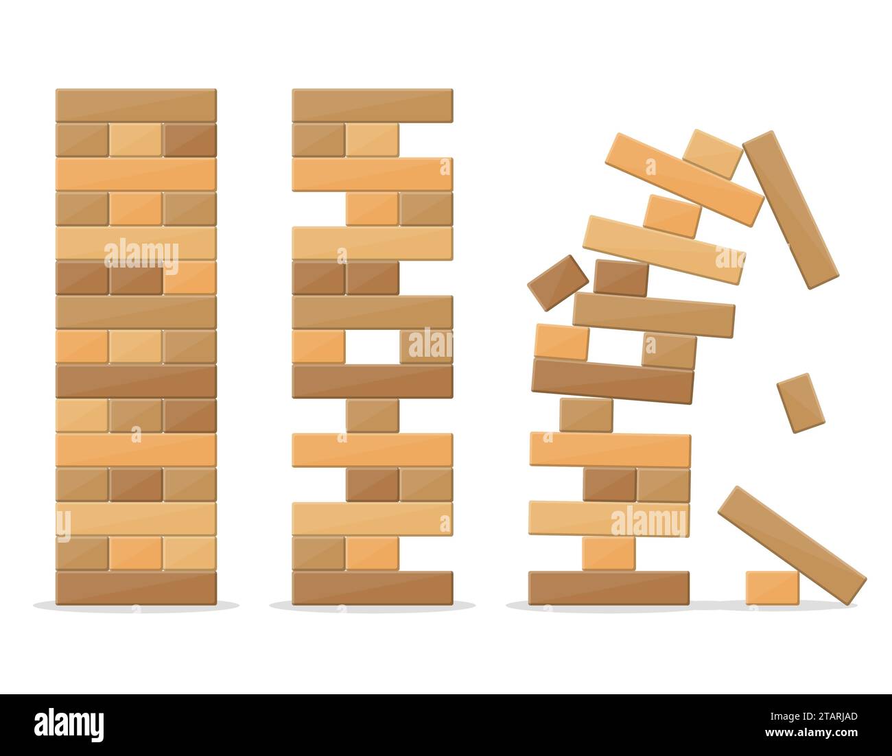 Concept wooden block business Stock Vector Images - Alamy