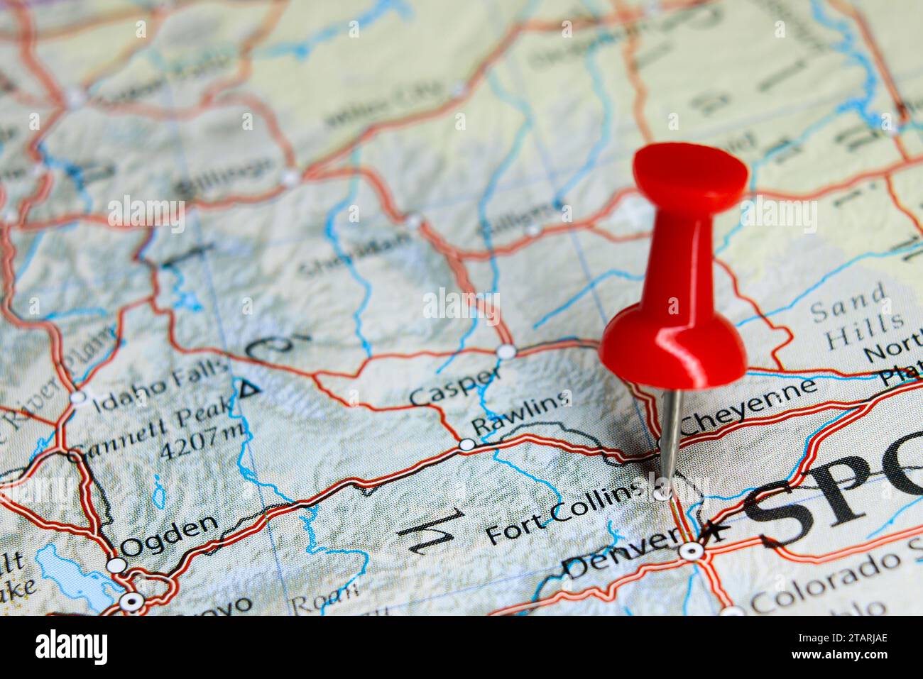 Political map of colorado hi-res stock photography and images - Alamy