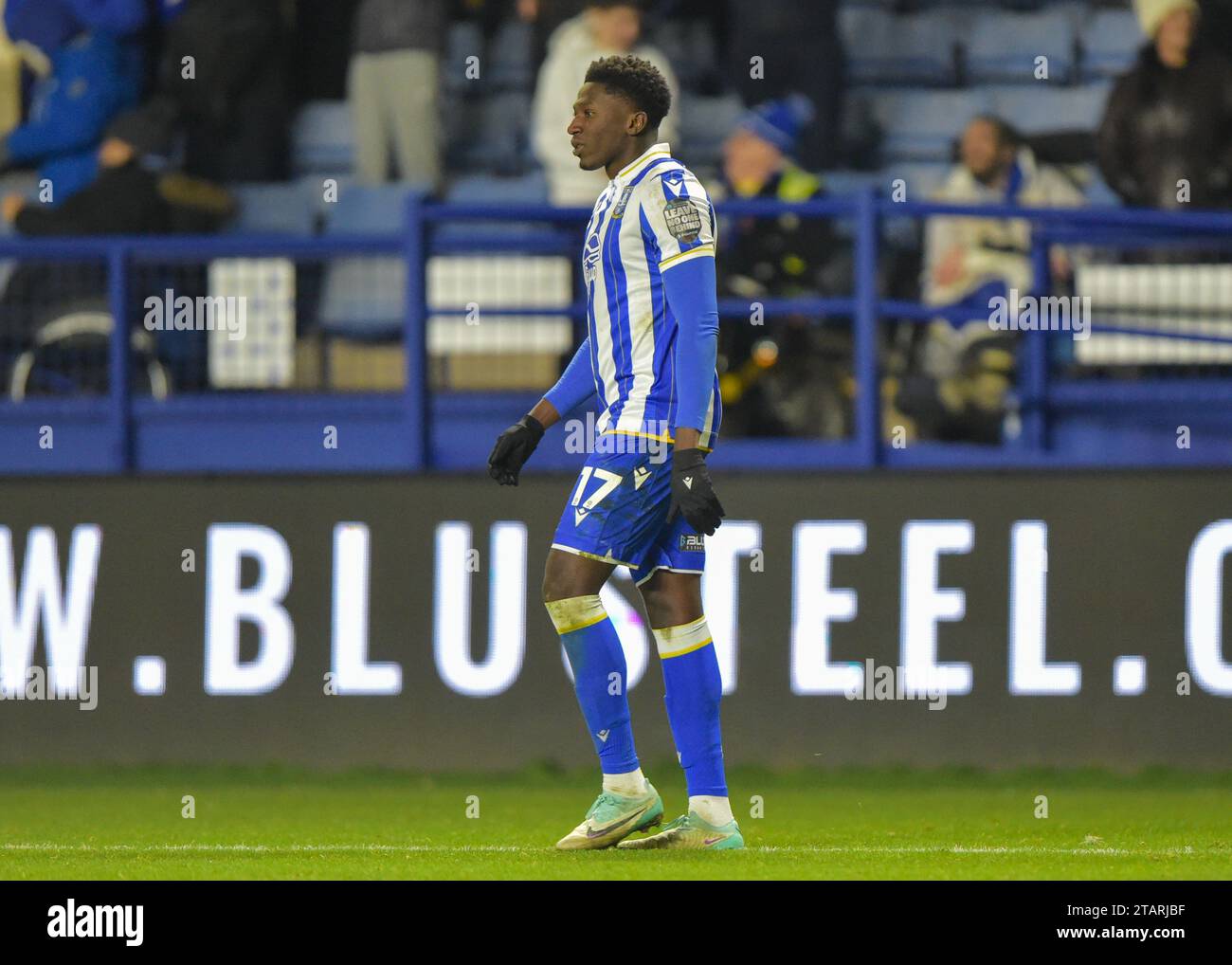 Di'Shon Bernard #17 of Sheffield Wednesday during the Sky Bet ...