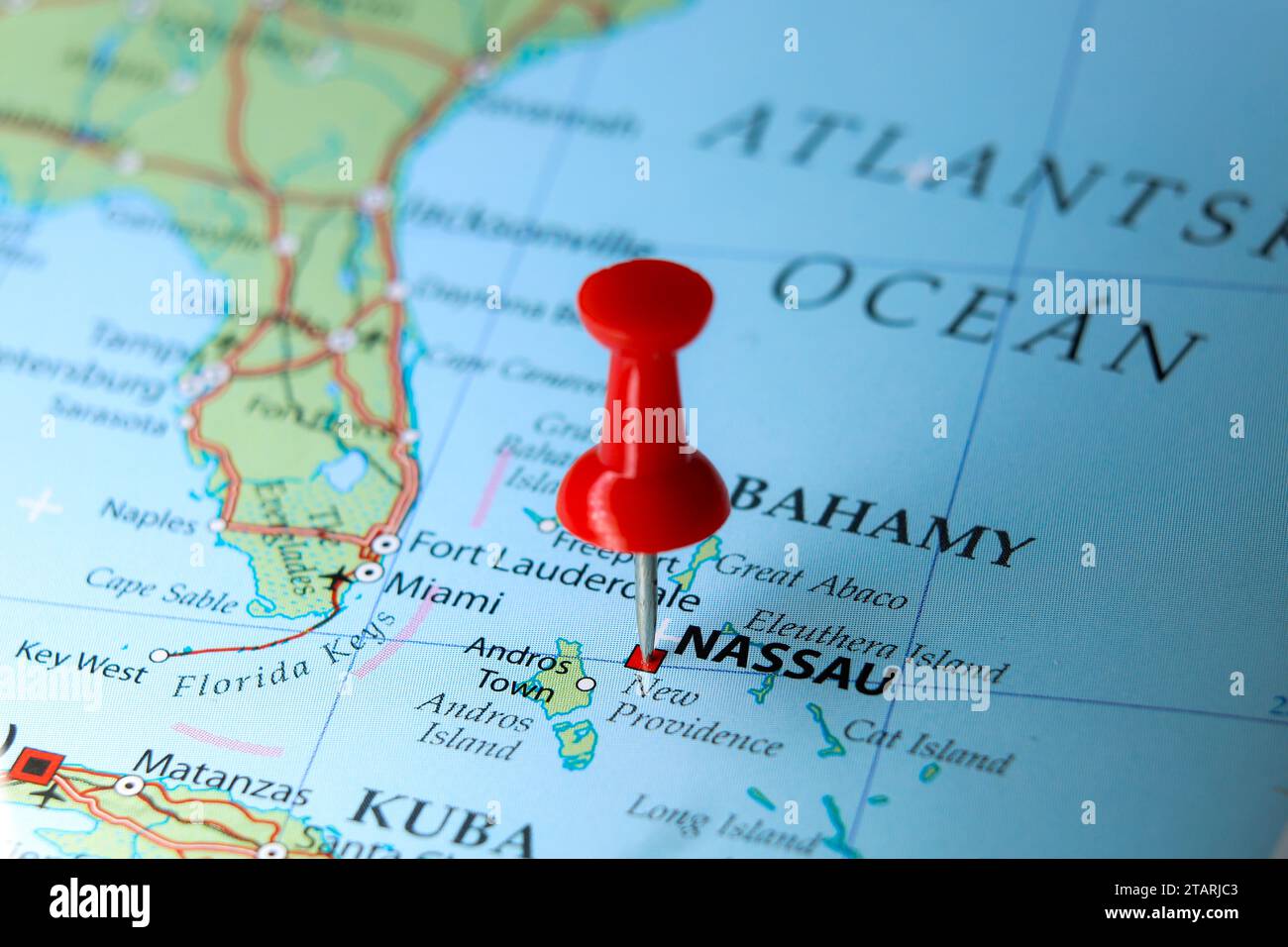 Bahamas nassau map hi-res stock photography and images - Alamy
