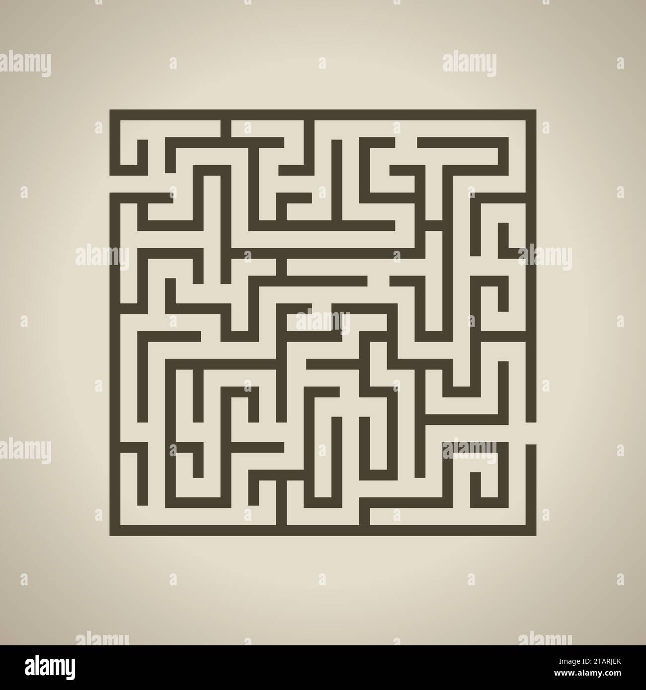 Vector illustration of Maze or Labyrinth isolated on brown background Stock Vector Image & Art ...