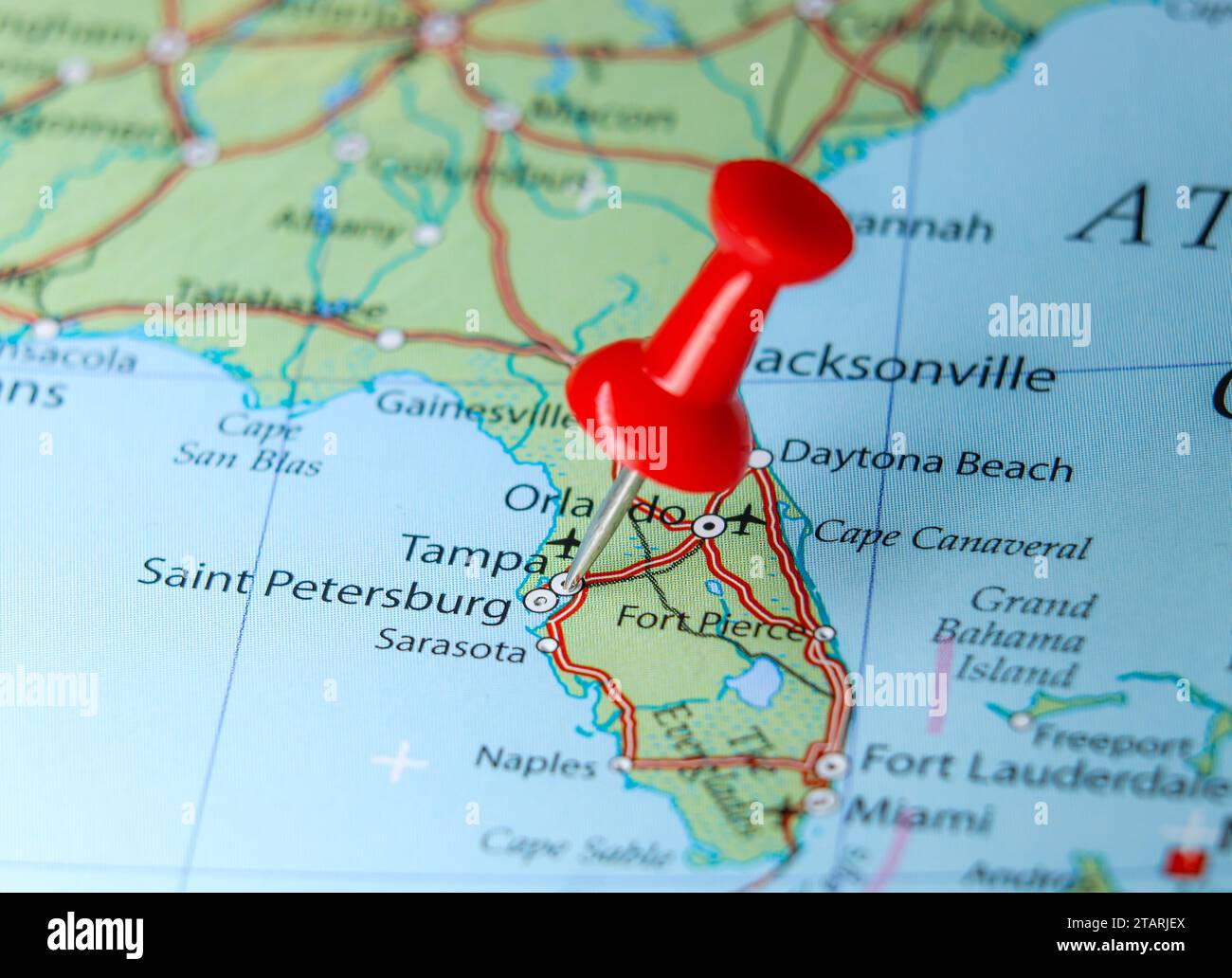 Map of tampa hi-res stock photography and images - Alamy