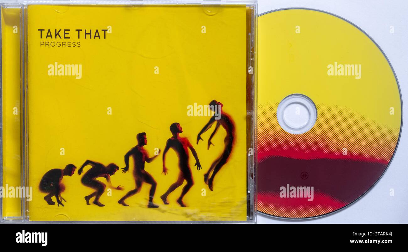 Take That Progress album on compact disc or CD Stock Photo - Alamy