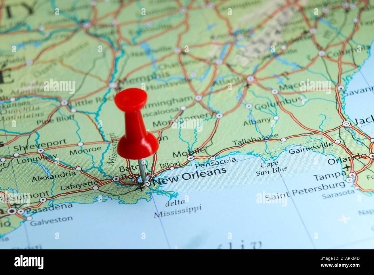 New orleans district map hi-res stock photography and images - Alamy