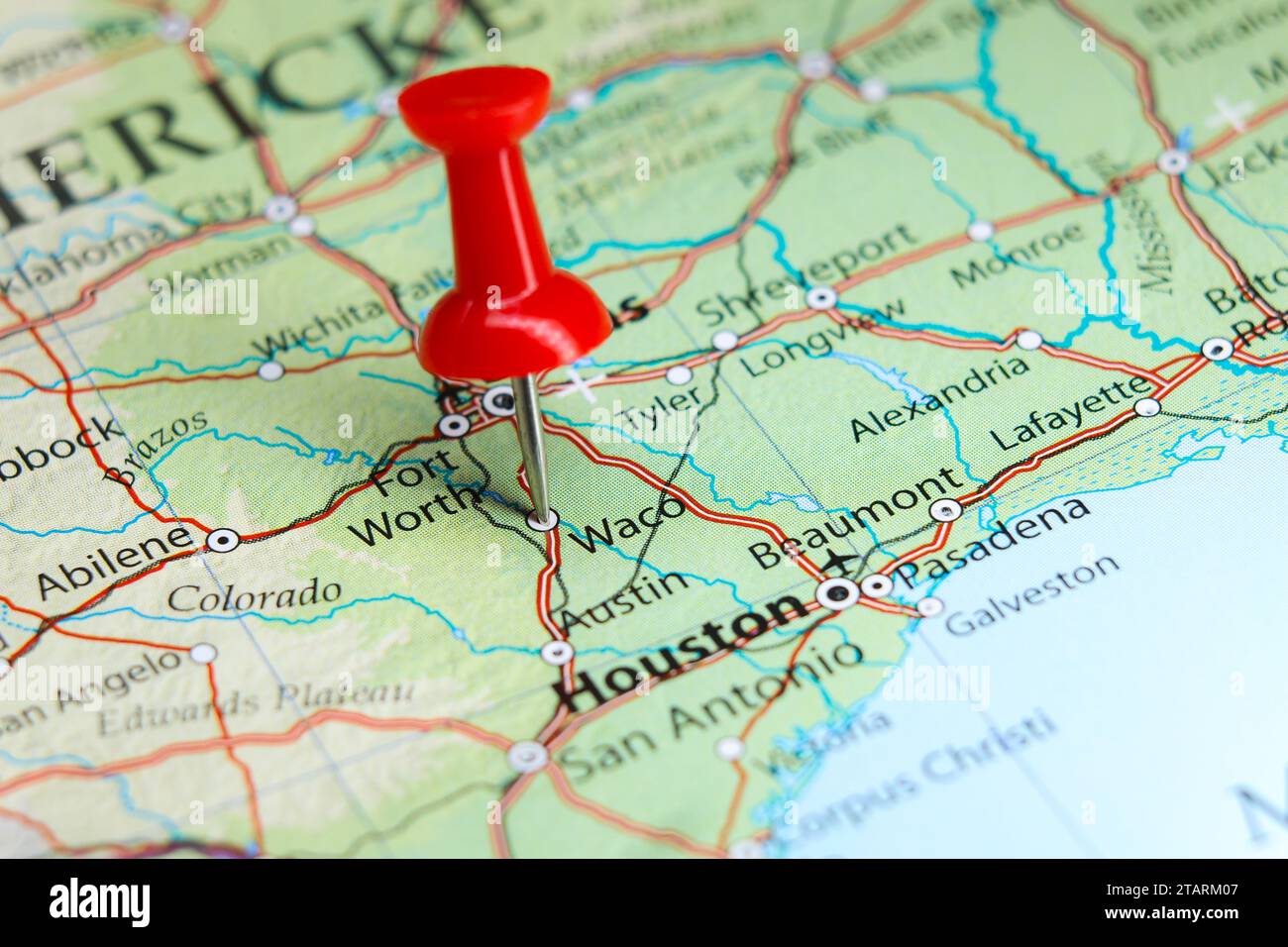 Map of waco hi-res stock photography and images - Alamy
