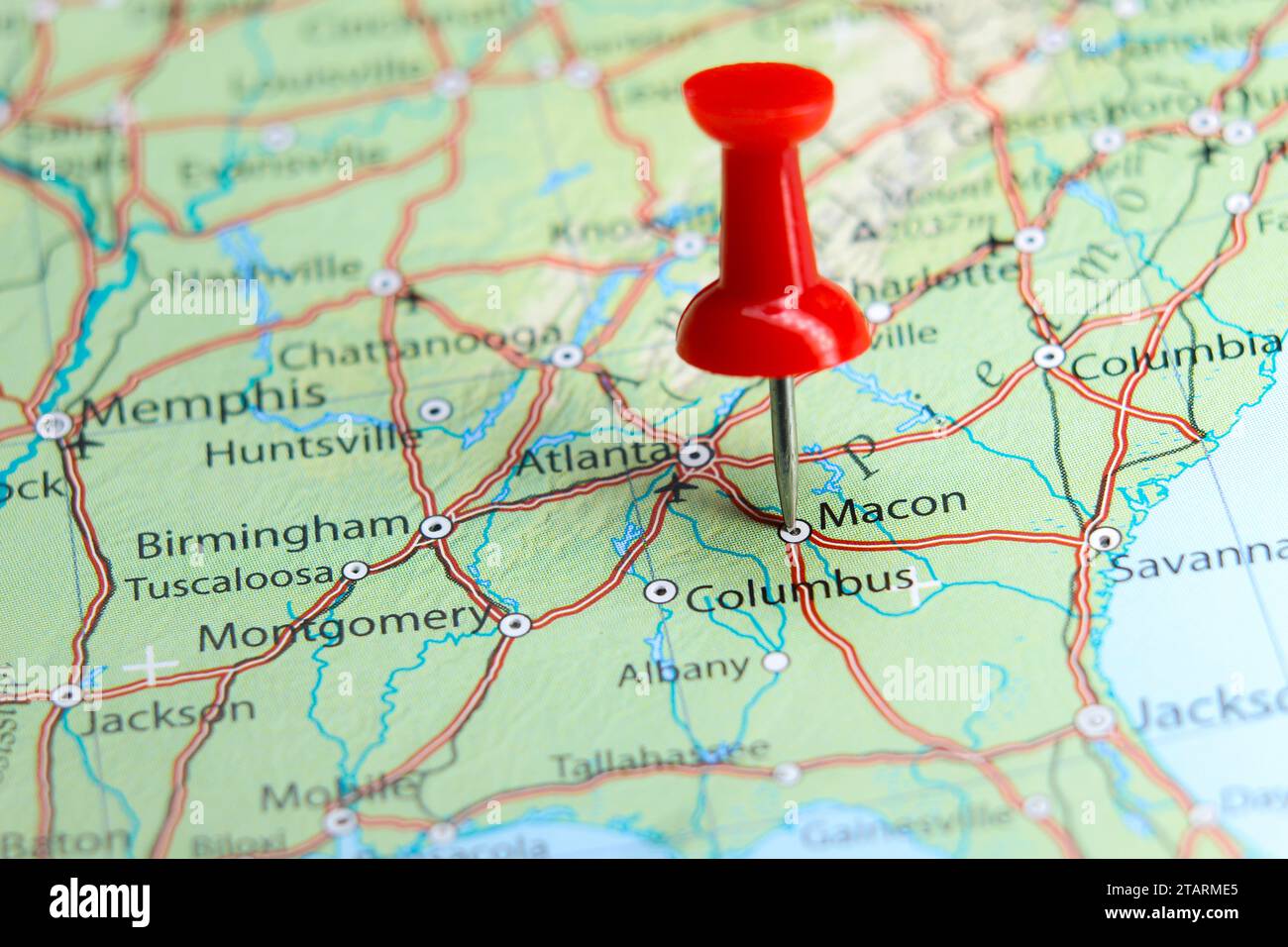 Map focus georgia hi-res stock photography and images - Alamy