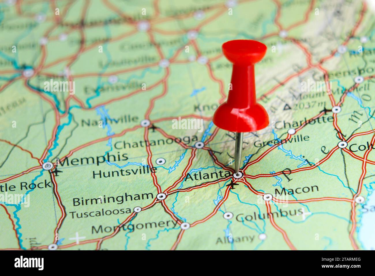 Map focus georgia hi-res stock photography and images - Alamy
