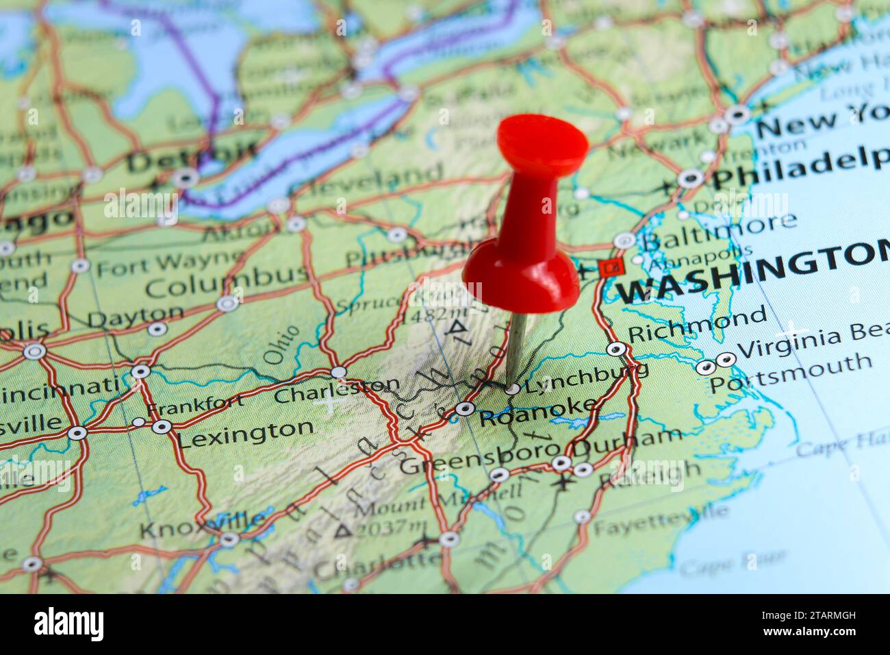 Village virginia map hi-res stock photography and images - Alamy