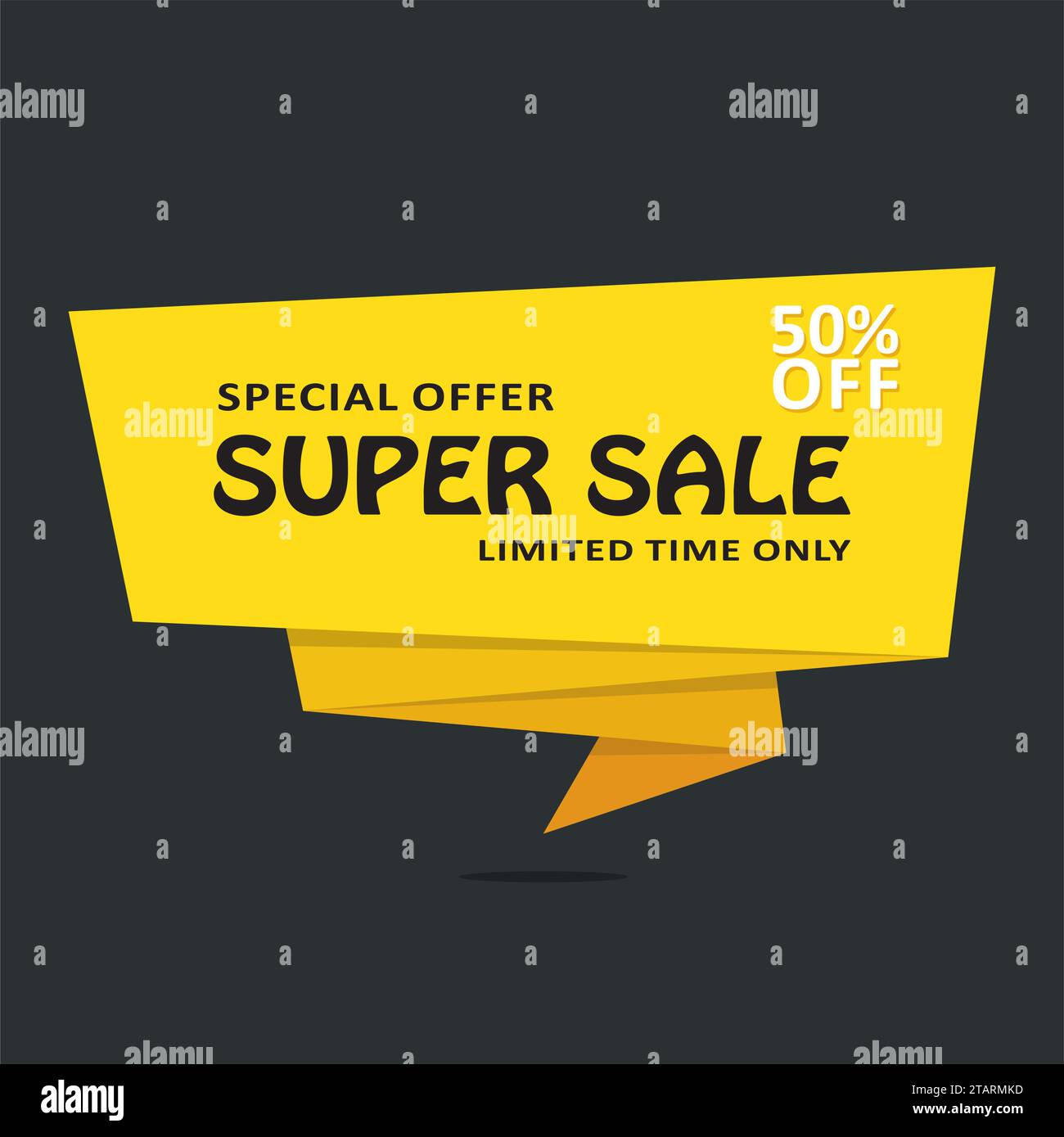 Super Sale banner template desing on dark background. Best offer ...