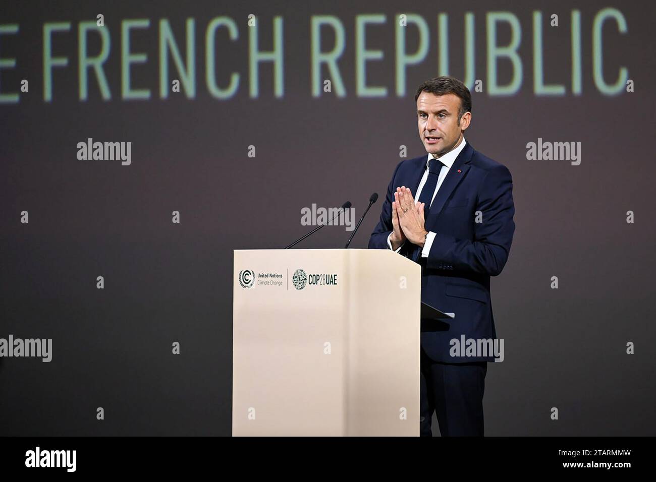 Dubai, United Arab Emirates. 02nd Dec, 2023. France's President ...