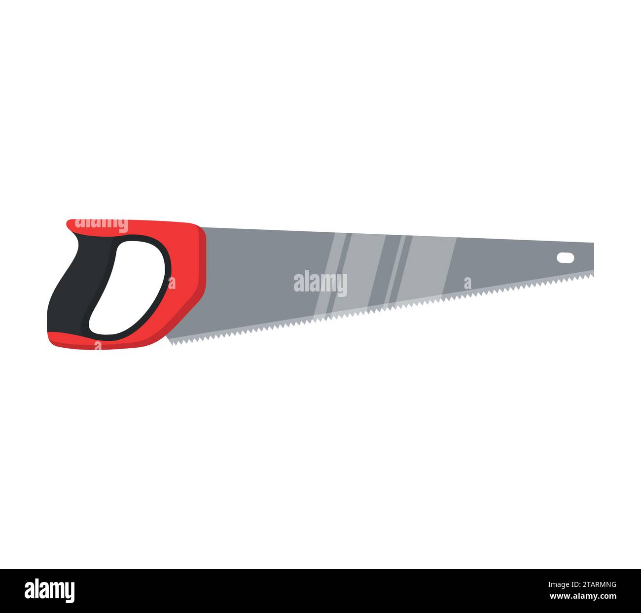 Hand saw isolated on white background. Tools carpenter, repairmen ...