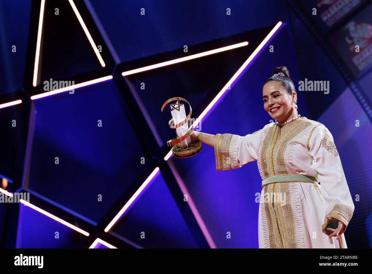 Director Asmae El Moudir, winner of the Etoile de Marrakech Prize for the film 'The Mother of ...