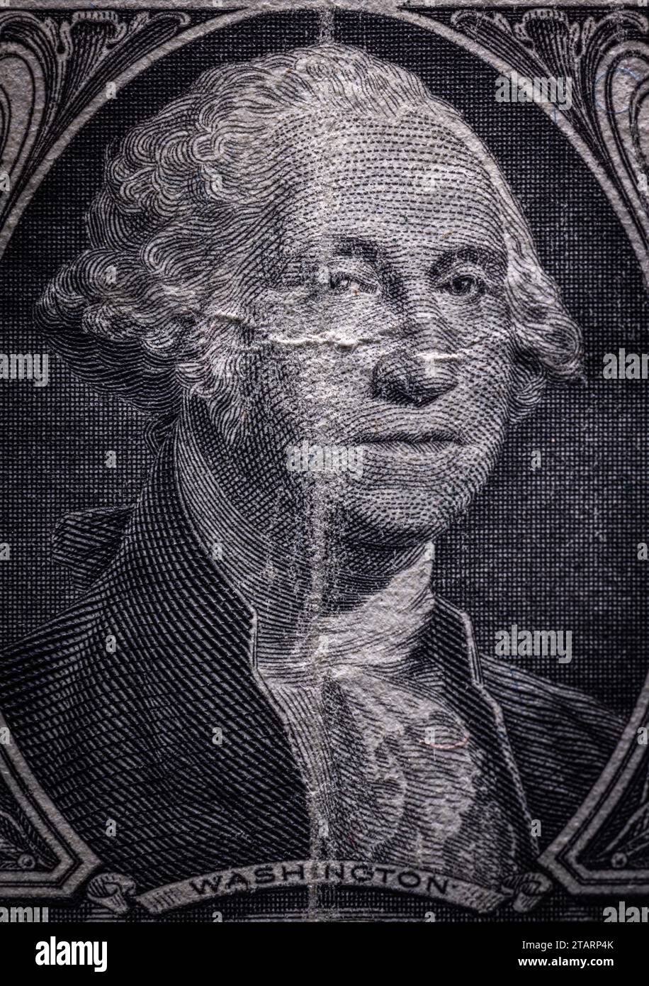 Macro image of a one dollar bill as a conept Stock Photo - Alamy