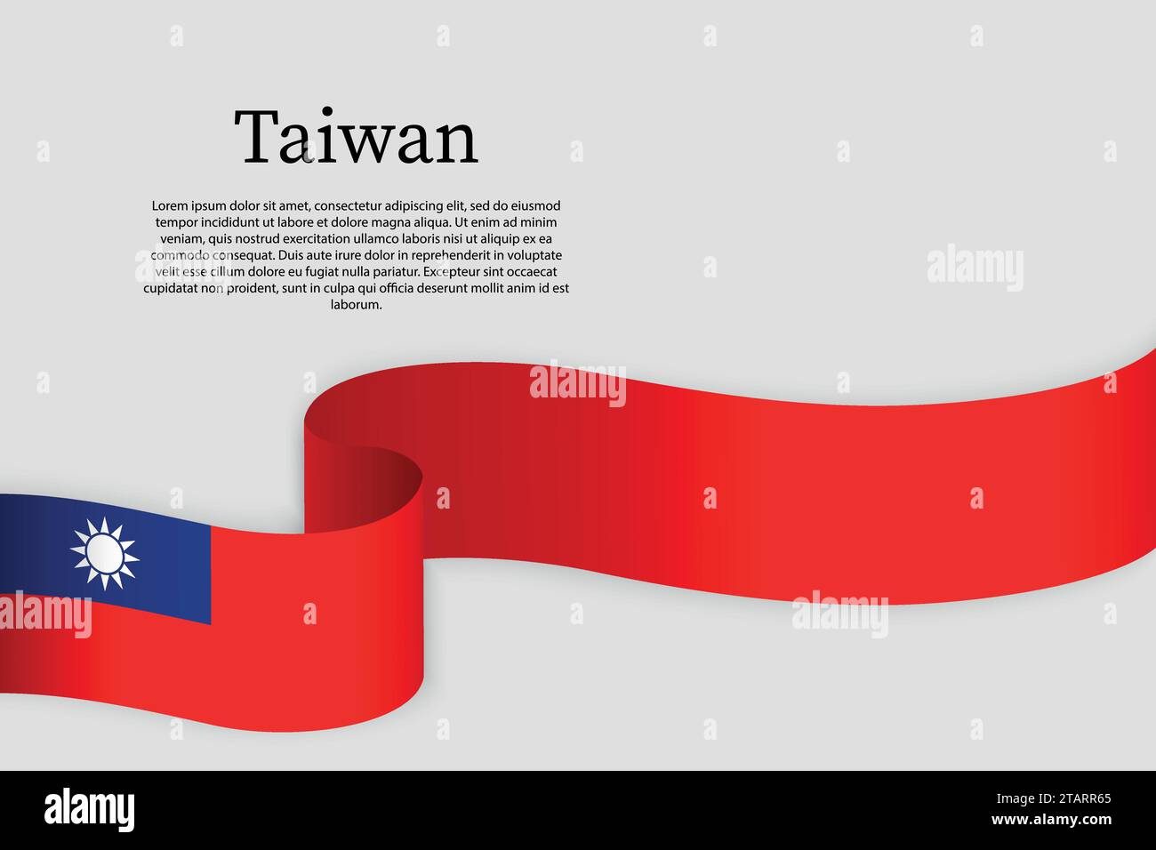 Ribbon flag of Taiwan. Celebration background template Stock Vector Image & Art - Alamy