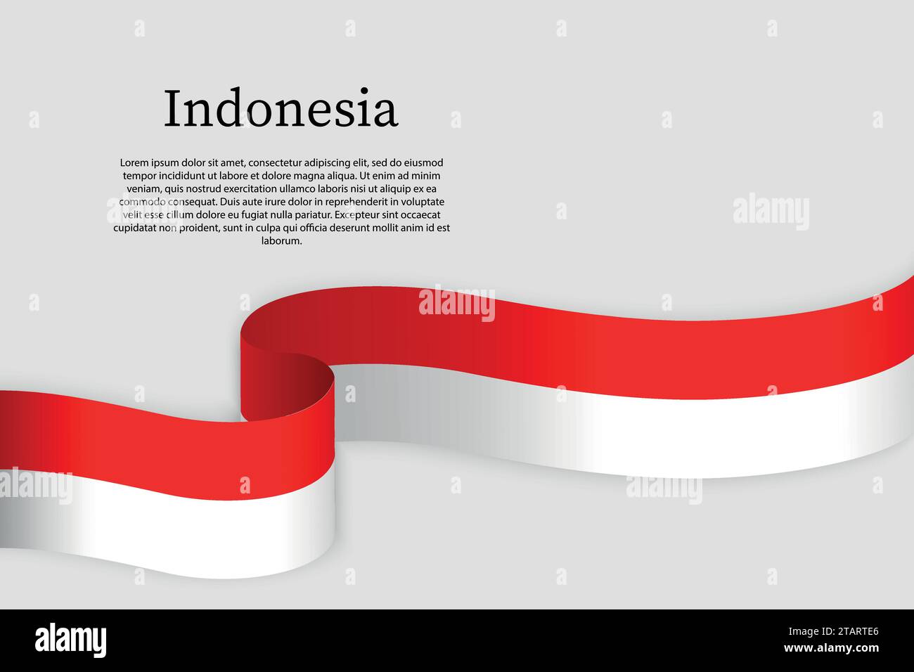 Ribbon flag indonesia celebration Stock Vector Images - Alamy