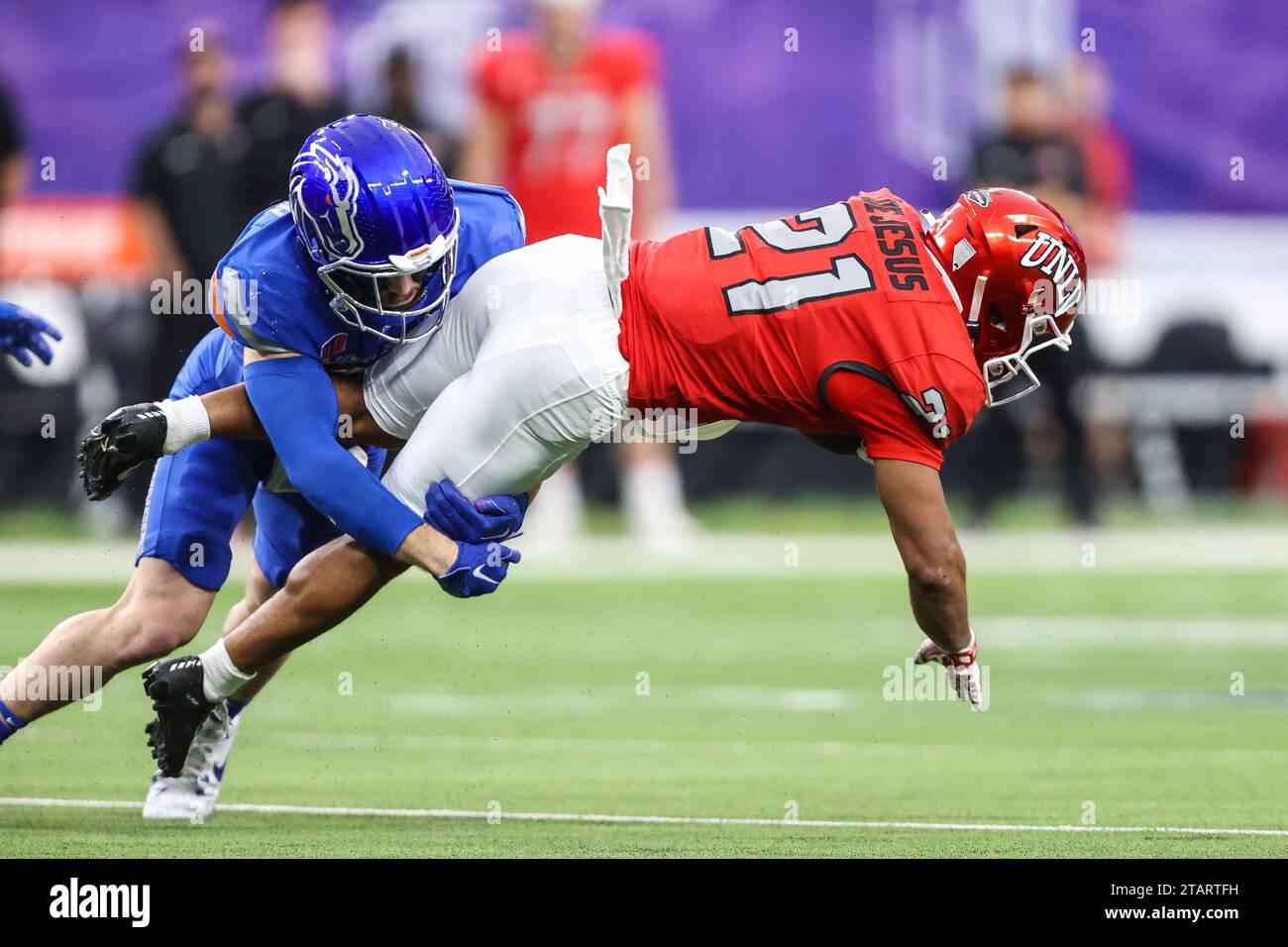 Las Vegas, NV, USA. 02nd Dec, 2023. UNLV Rebels wide receiver Jacob De ...
