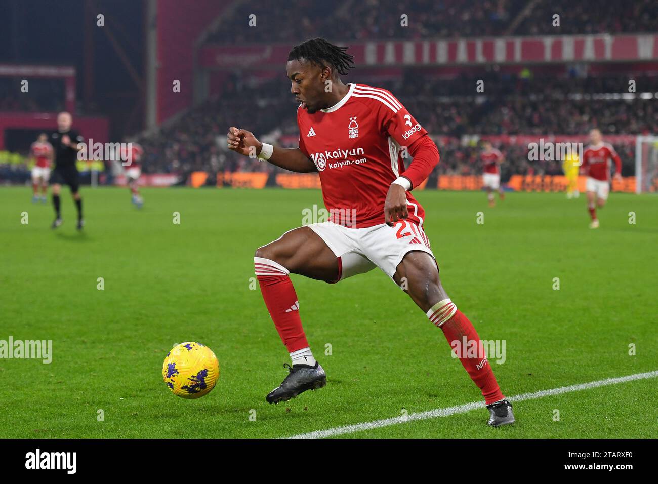 Anthony Elanga of Nottingham Forest during the Premier League match ...