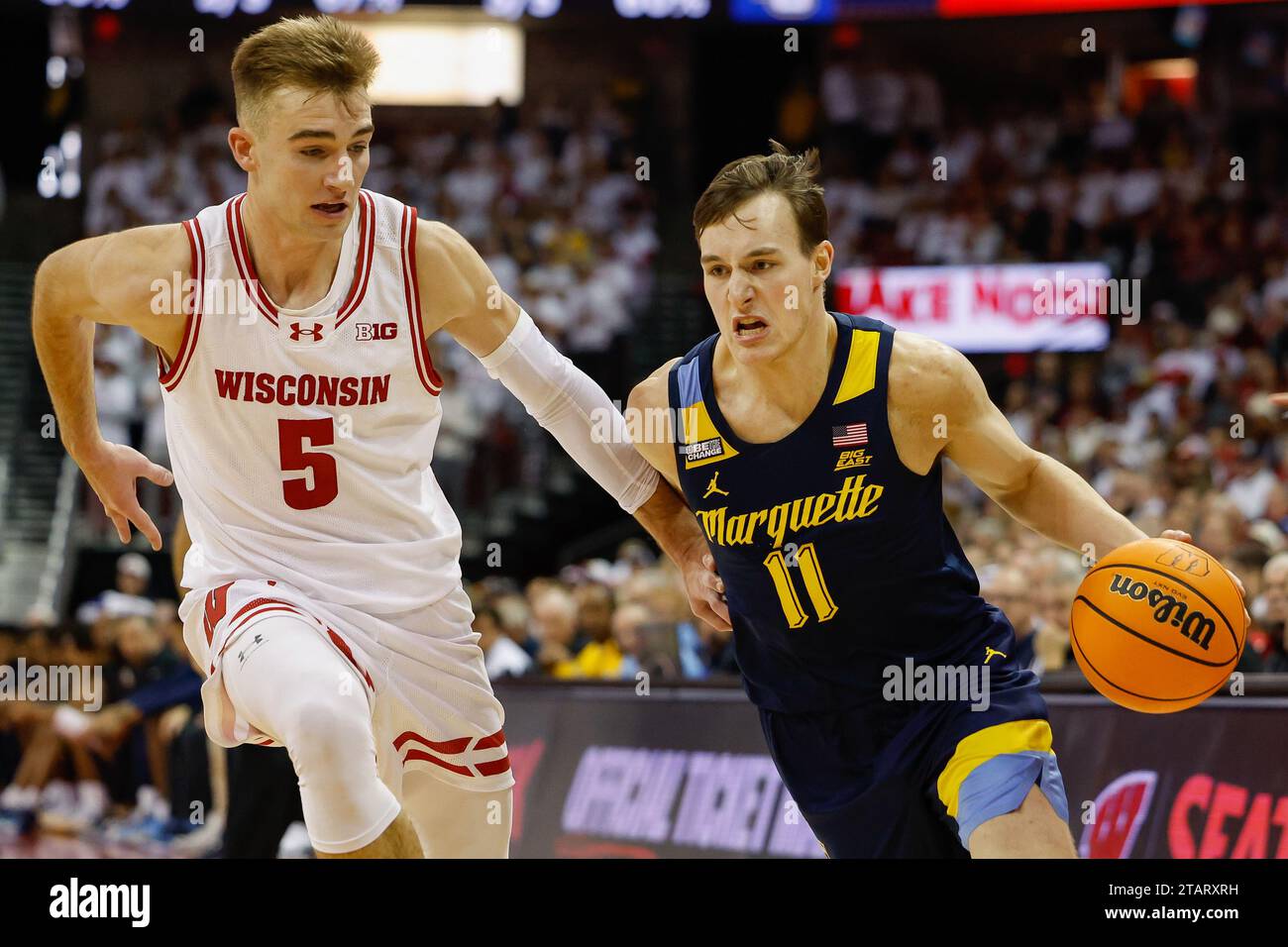 Madison, WI, USA. 2nd Dec, 2023. Marquette Golden Eagles guard Tyler ...