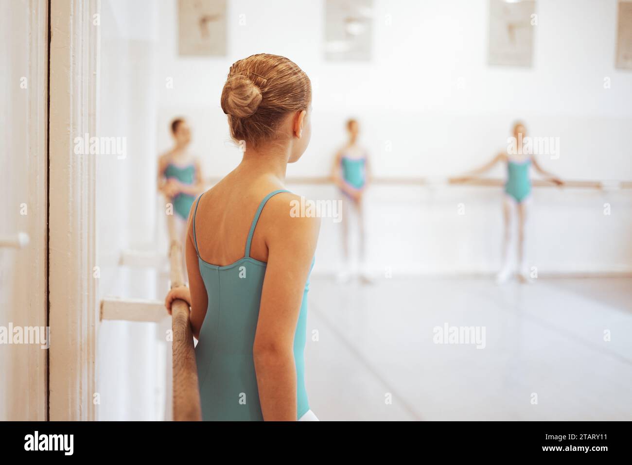 Little ballerina during ballet classes Stock Photo - Alamy