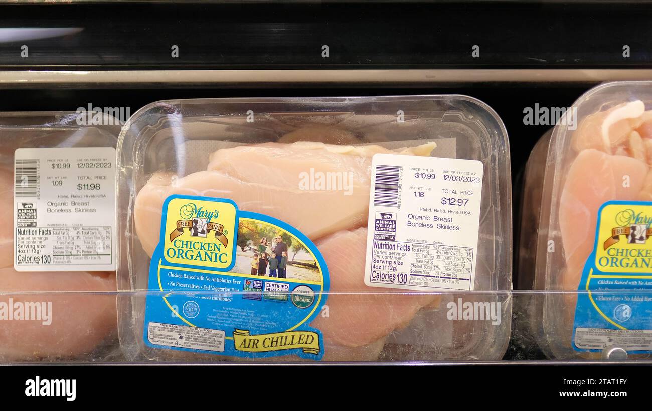 Mary's brand organic free range boneless skinless chicken breasts ...