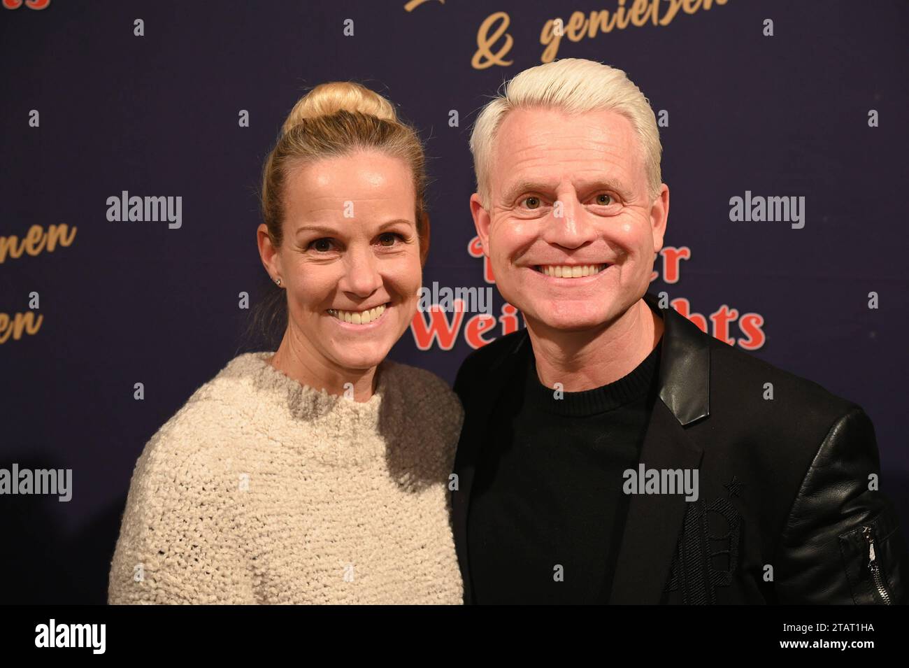 Moderator Guido Cantz und Ehefrau Kerstin Ricker kommt zur Premiere des ...