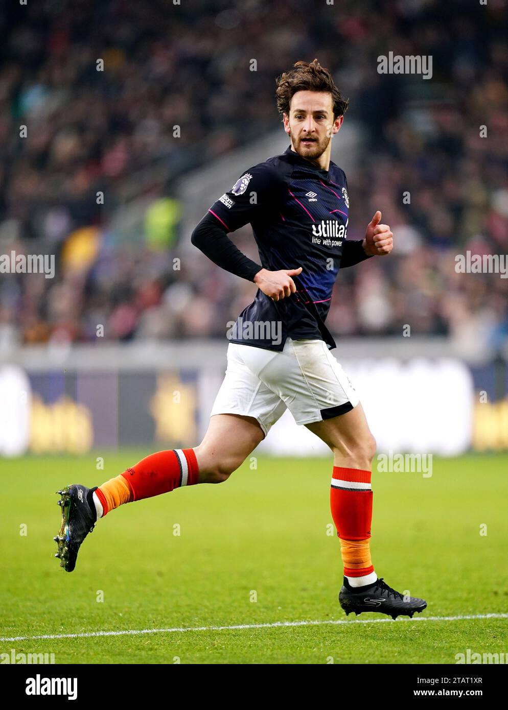 Luton Town's Tom Lockyer during the Premier League match at the Gtech ...