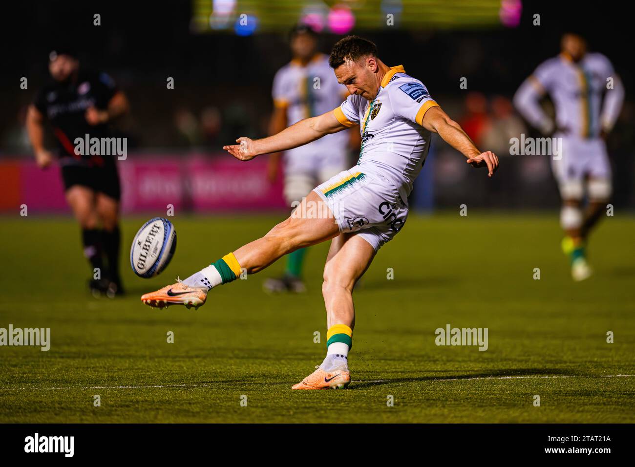 LONDON, UNITED KINGDOM. 02, Dec 2023. Tom James of Northampton Saints ...