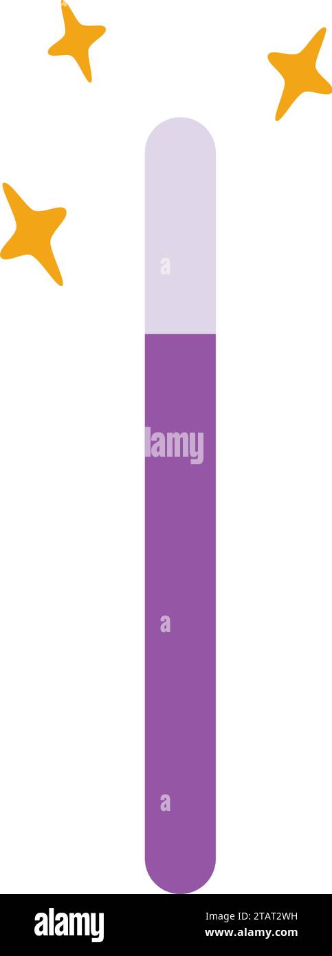 Magic wand with decorative stars. Isolated design elements for poster ...