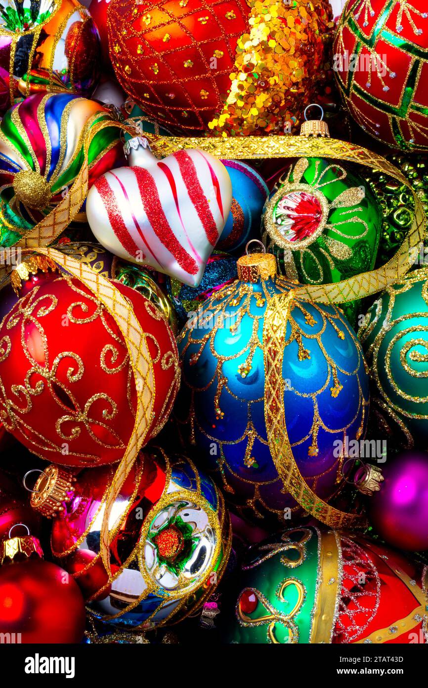Gold star glass ornaments hi-res stock photography and images - Alamy