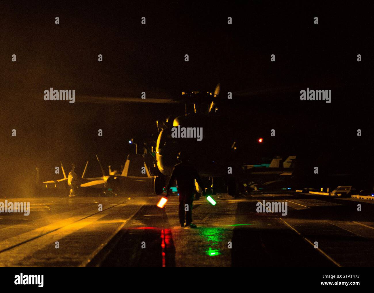 An MH-60S Sea Hawk, attached to the "Tridents" of Helicopter Sea Combat ...
