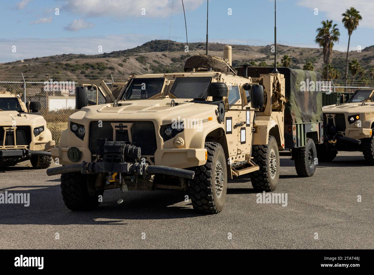 A U.S. Marine Corps Joint Light Tactical Vehicle assigned to Combat ...