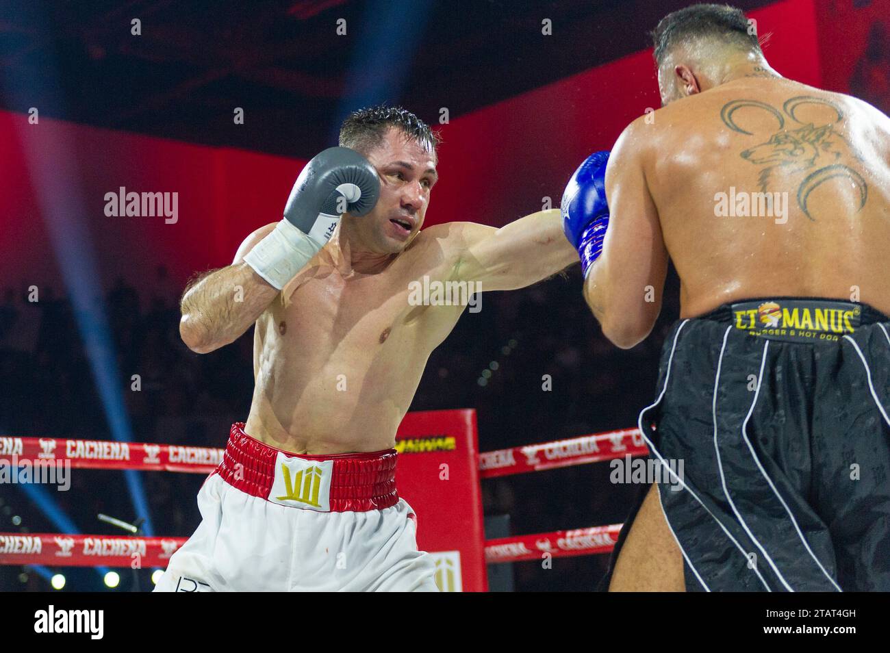 Ludwigsburg, Deutschland. 02nd Dec, 2023. Felix Sturm vs. Suekrue Altay ...