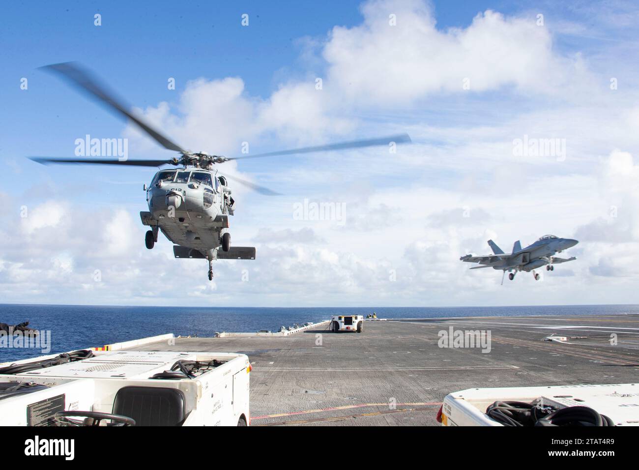 231130-N-YS747-2064 PACIFIC OCEAN (Nov. 30, 2023) An MH-60S Sea Hawk ...