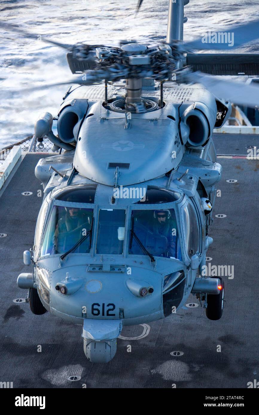 PACIFIC OCEAN (Nov. 30, 2023) Capt. Pete Riebe, commanding officer of ...