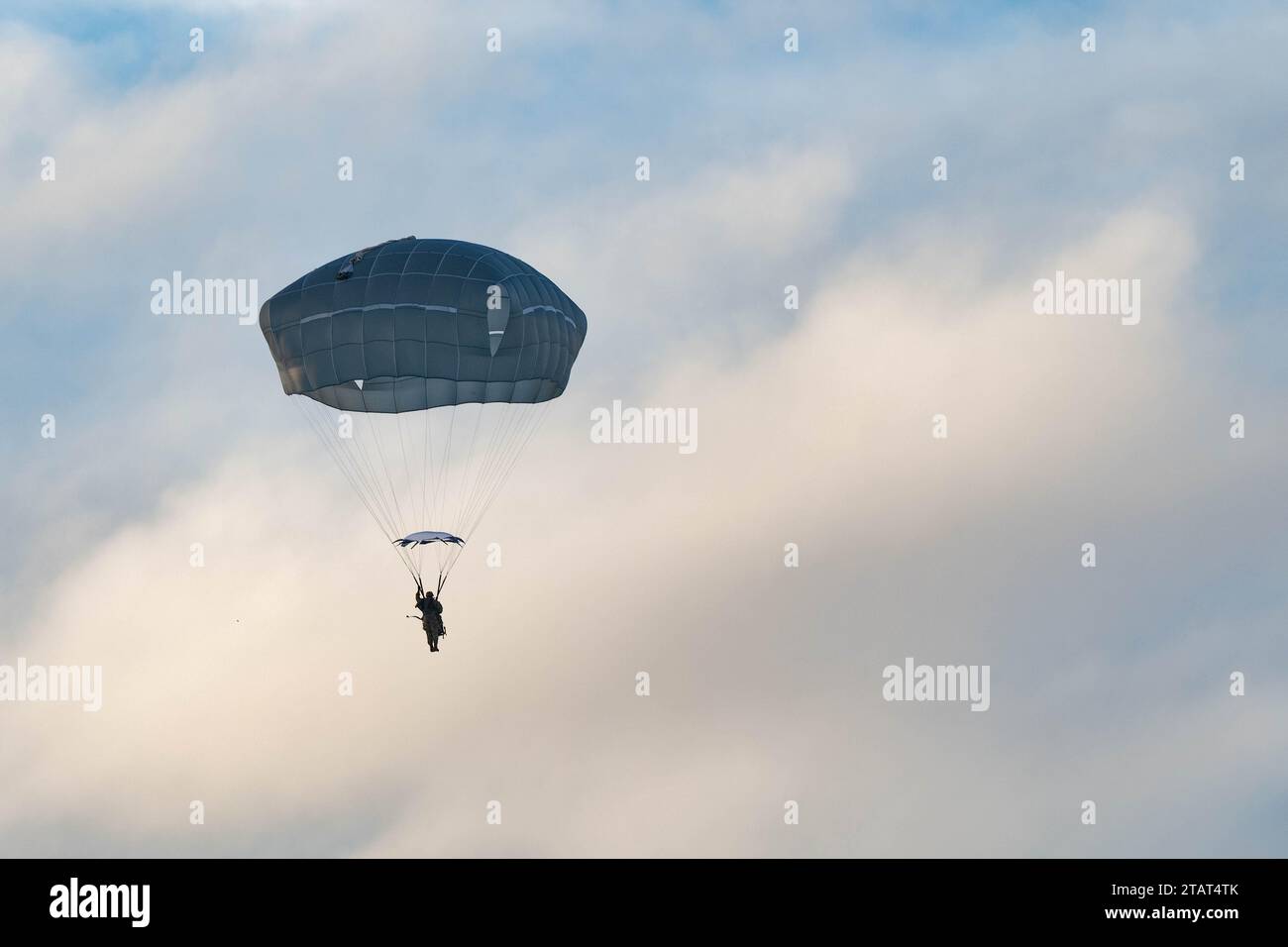 A U.S. Army paratrooper from the 4th Quartermaster Company, 725th ...