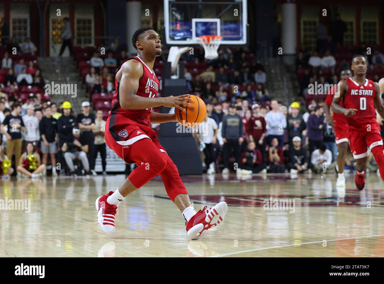 CHESTNUT HILL, MA - DECEMBER 02: NC State Wolfpack guard Casey Morsell ...