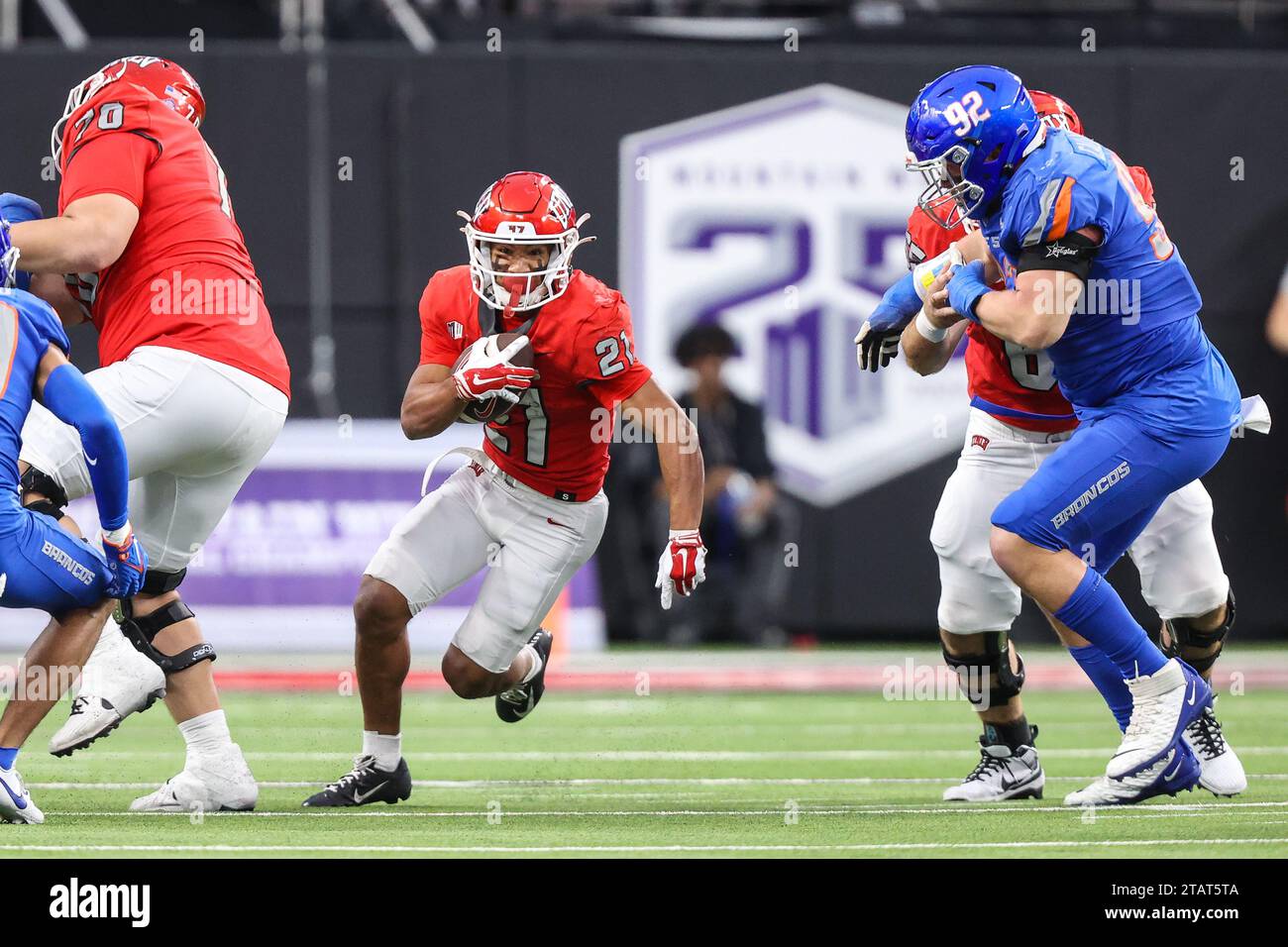Las Vegas, NV, USA. 02nd Dec, 2023. UNLV Rebels wide receiver Jacob De ...