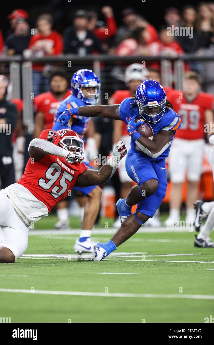 Las Vegas, NV, USA. 02nd Dec, 2023. Boise State Broncos running back ...