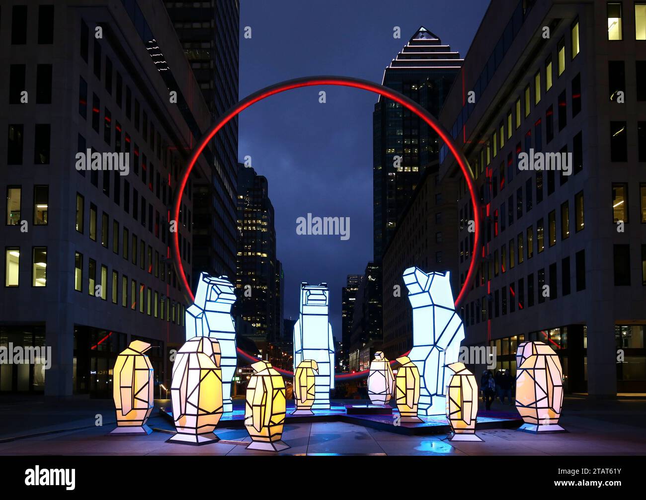 Montreal, Quebec, Canada. 3rd Dec, 2023. The ephemeral art installation ...