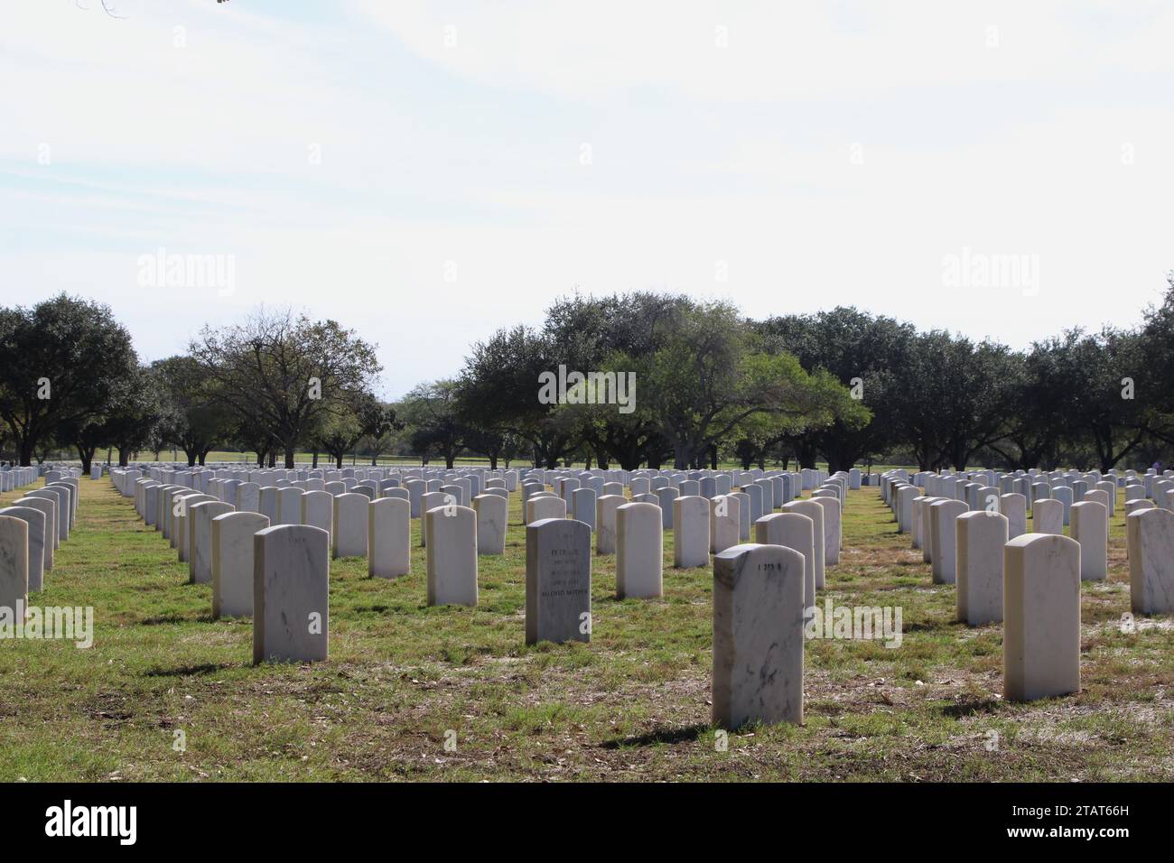 San Antonio, USA. 01st Dec, 2023. View of the cemetery grounds at Fort ...