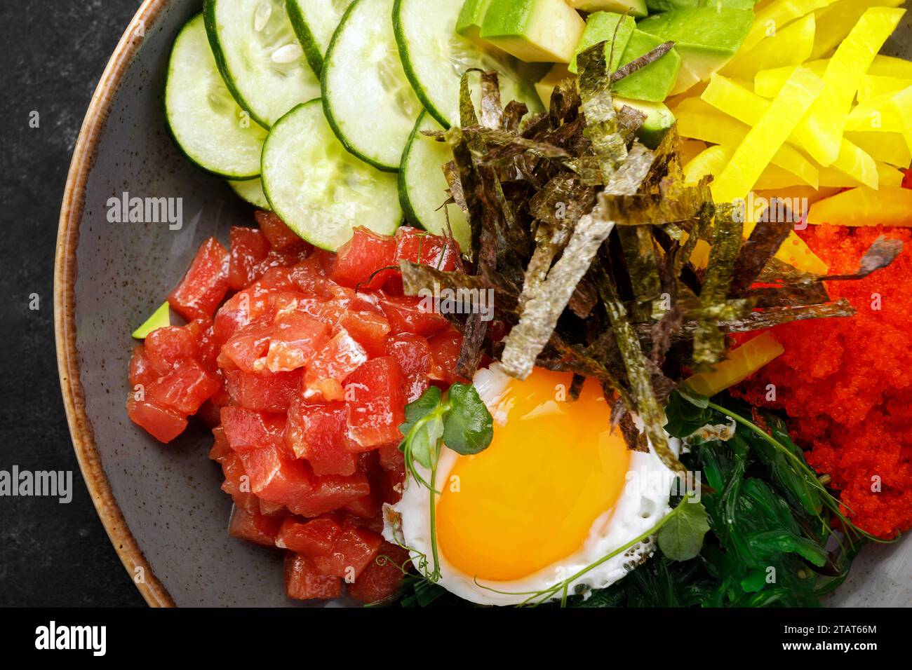 Bowl flying fish roe hi-res stock photography and images - Alamy