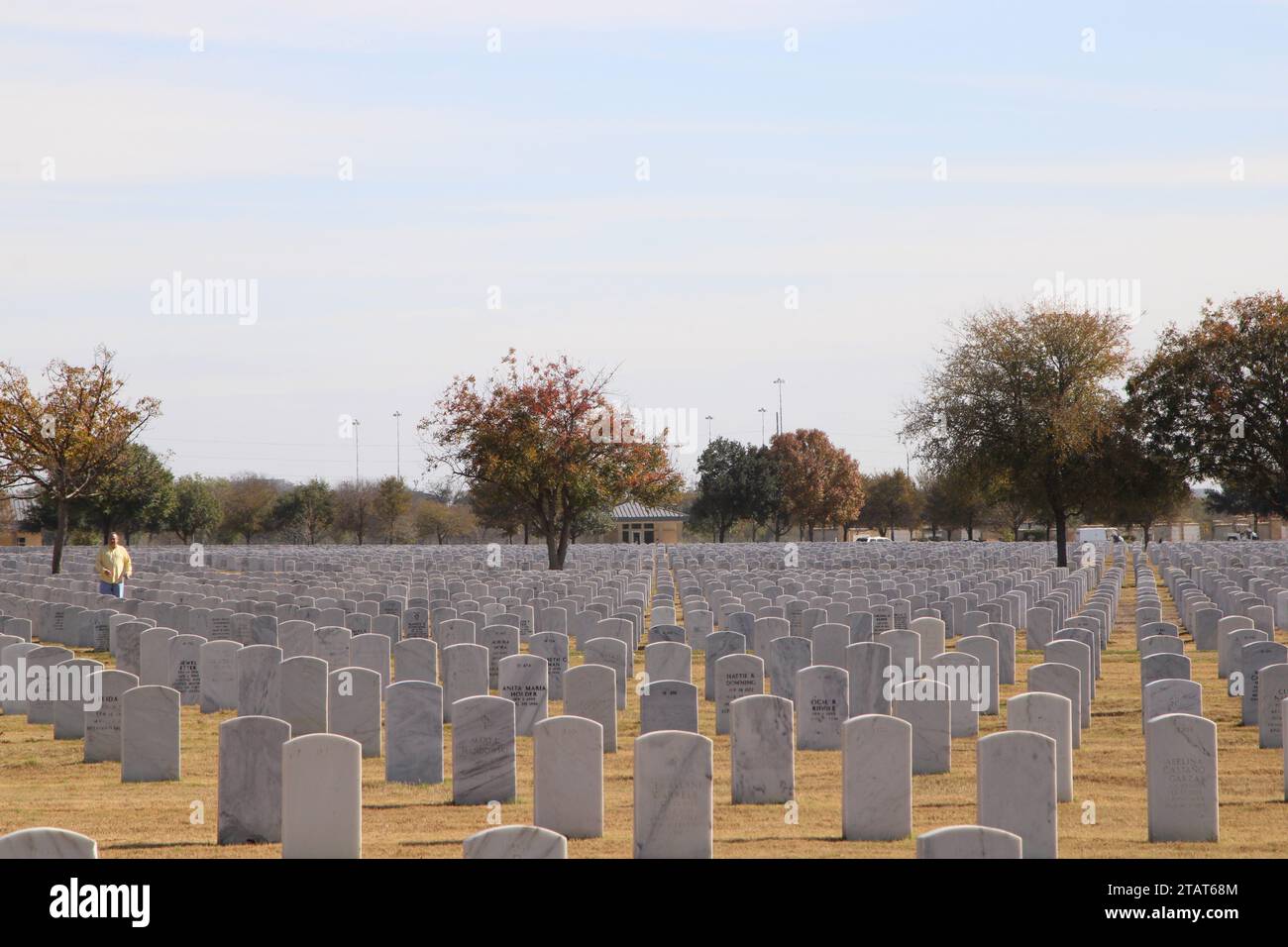 San Antonio, USA. 01st Dec, 2023. View of the cemetery grounds at Fort ...