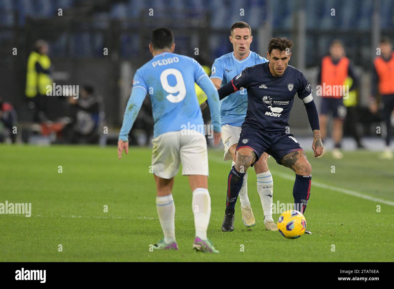 Rome, Italy, 2 Dec, 2023 Nicolas Viola of Cagliari at the Lazio vs ...