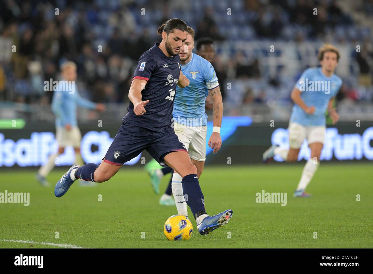 Rome, Italy, 2 Dec, 2023 Alberto Dossena of Cagliari at the Lazio vs ...